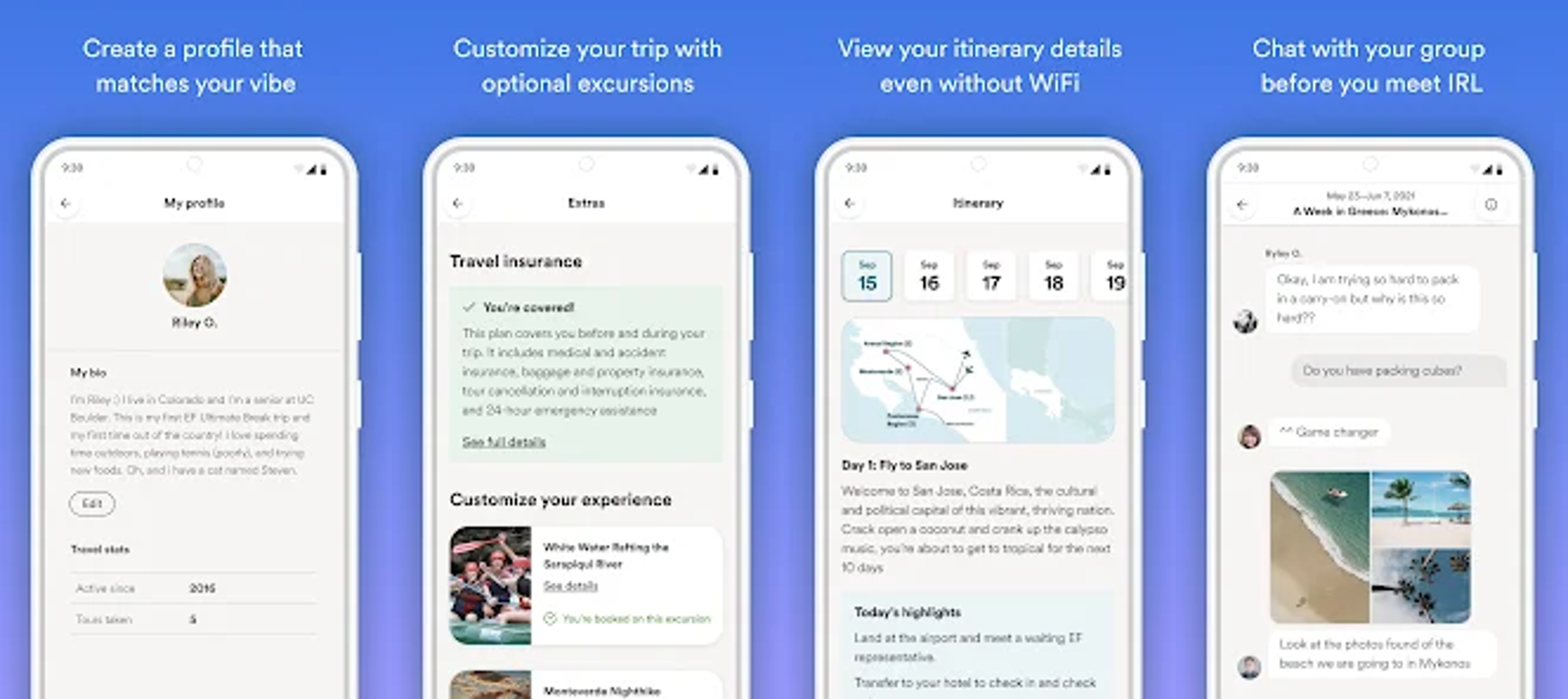 Downloading the Ultimate Break app – EF Ultimate Break