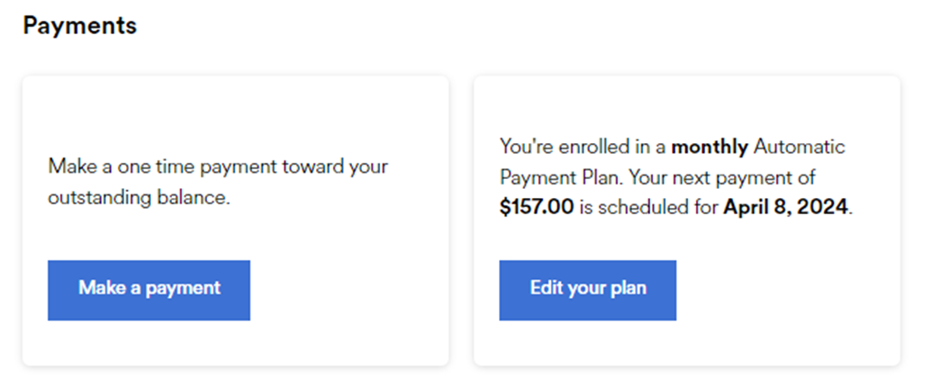 Making changes to your automatic payment plan – EF Ultimate Break